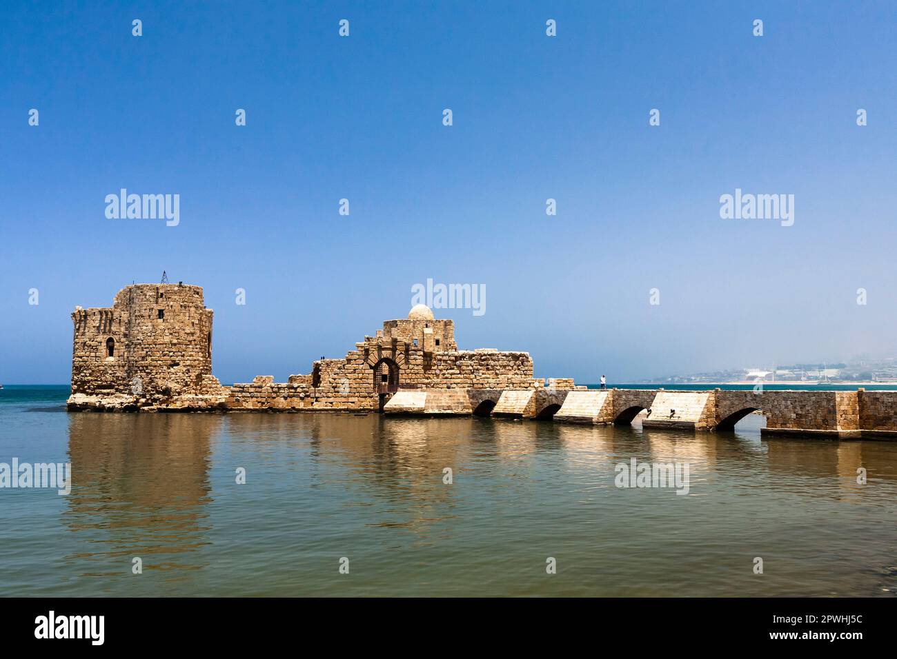 Sidon sea castle, Fortress of the holy land, Mediterranean sea ...