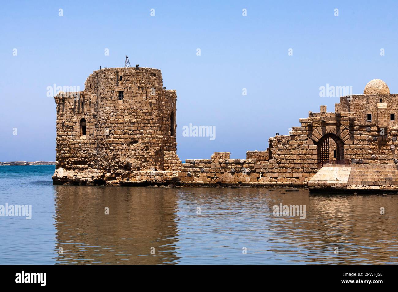 Sidon sea castle, Fortress of the holy land, Mediterranean sea ...