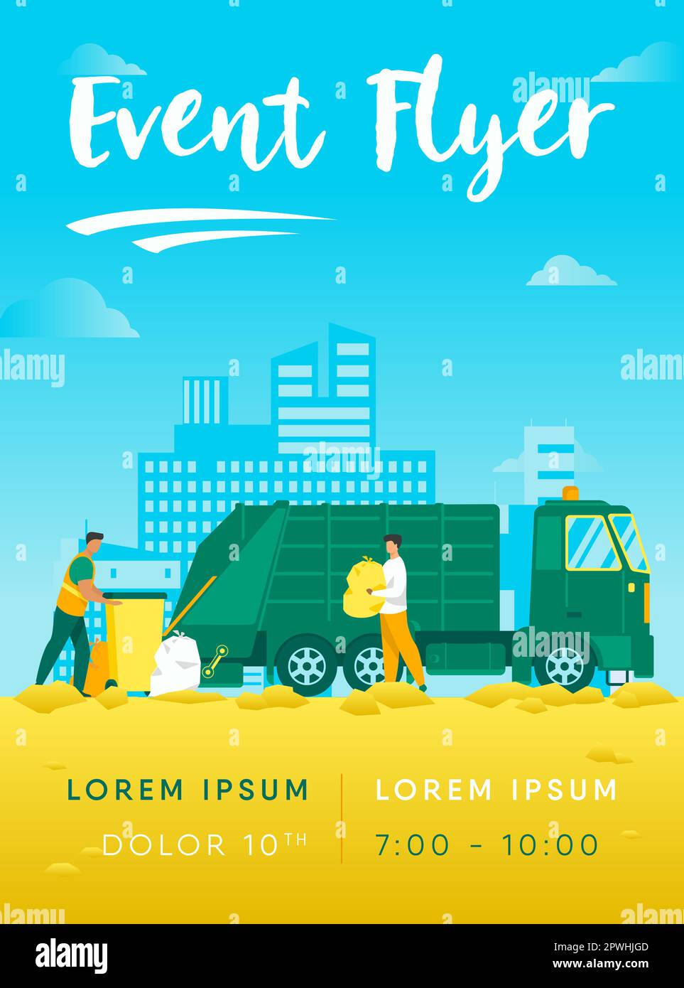 Service trash collector man Stock Vector Images - Alamy