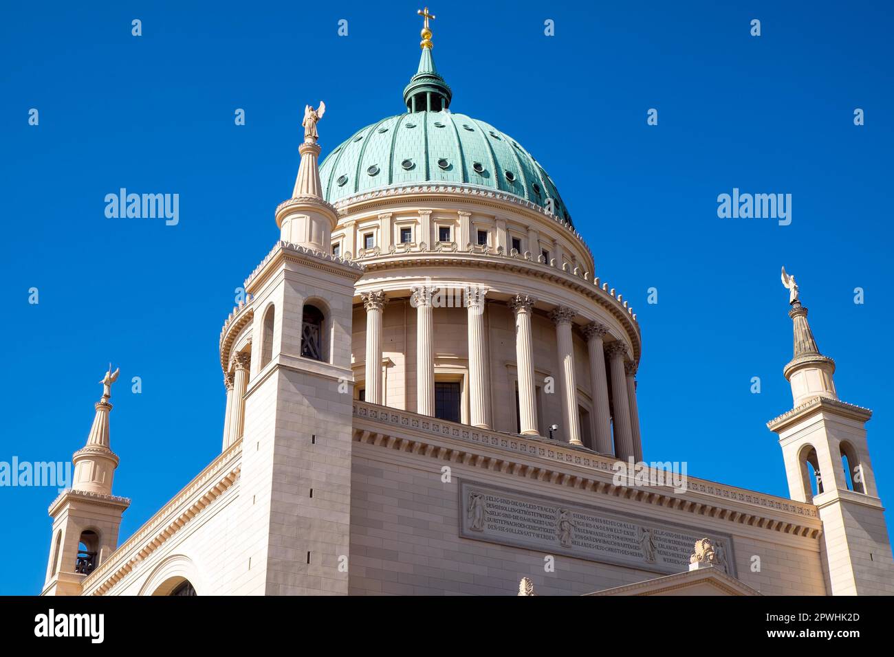 The magnificent St. Nicholas Church in Potsdam near Berlin Stock Photo ...