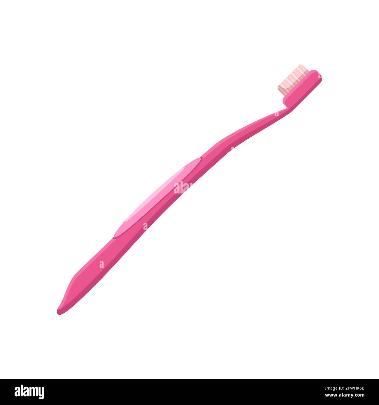 Pink toothbrush Stock Vector Images - Alamy