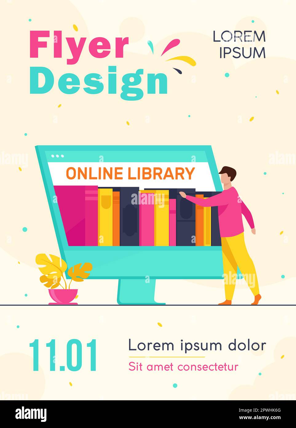 The tiny library Stock Vector Images - Alamy