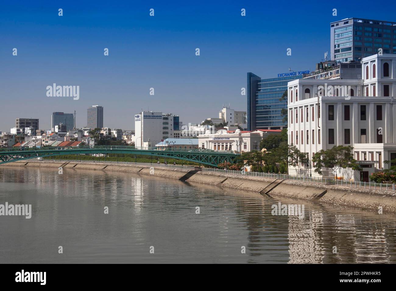 Cau Mong Pedestrian Bridge, Rach Ben Canal, Ho Chi Minh City Centre ...