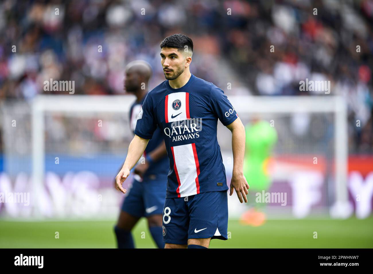 Carlos Soler during the Ligue 1 Uber Eats football match between FC Lorient and Paris Saint ...