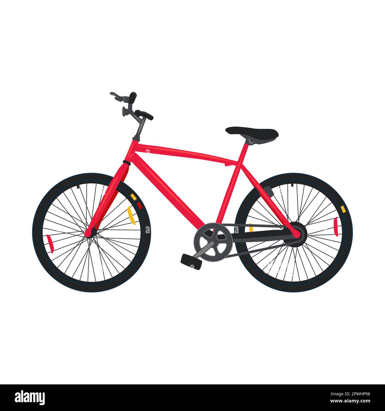 Mail delivery bike. Express delivery service objects illustration ...