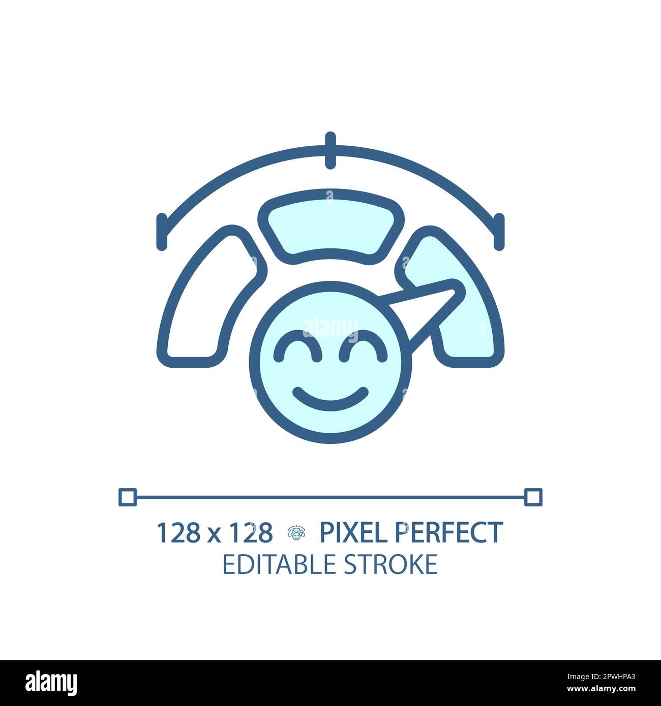 Rating scale pixel perfect RGB color icon Stock Vector Image & Art - Alamy