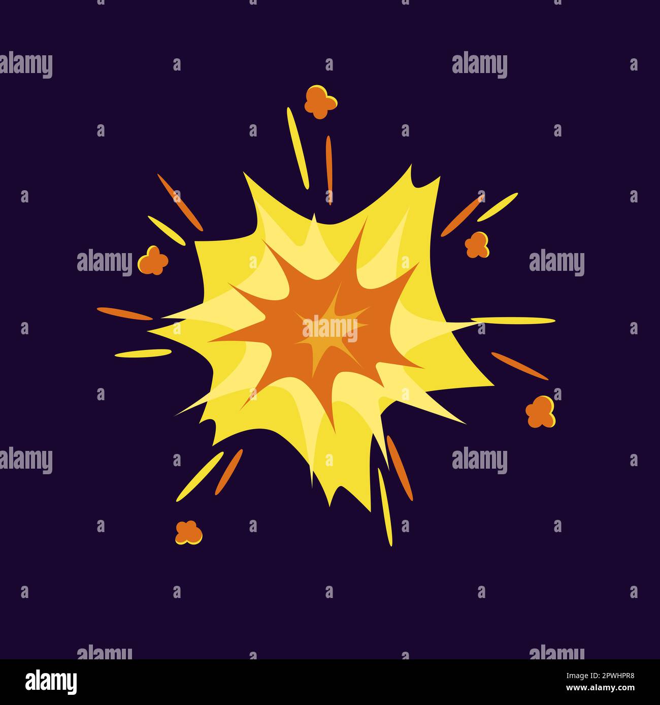 Explosion cloud vector illustration Stock Vector Image & Art - Alamy