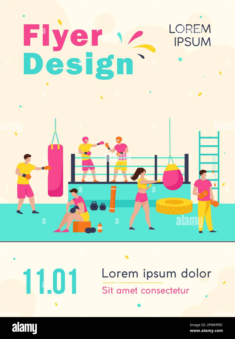 Boxing class men and women hi-res stock photography and images - Alamy