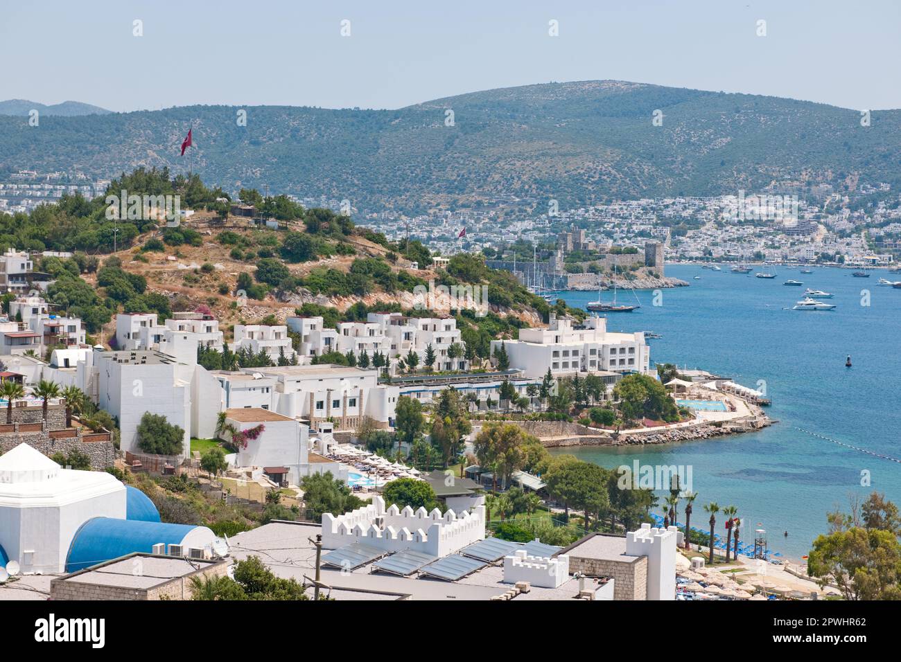 Bodrum Bay with Castle, Mugla, Turkey Stock Photo - Alamy