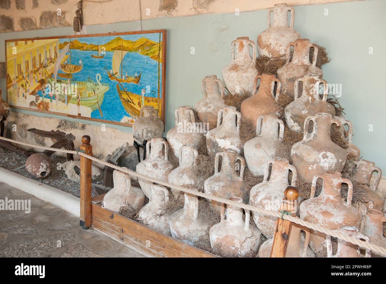 Recovered Ancient Amphorae, Museum of Underwater Archaeology, St. Peter ...