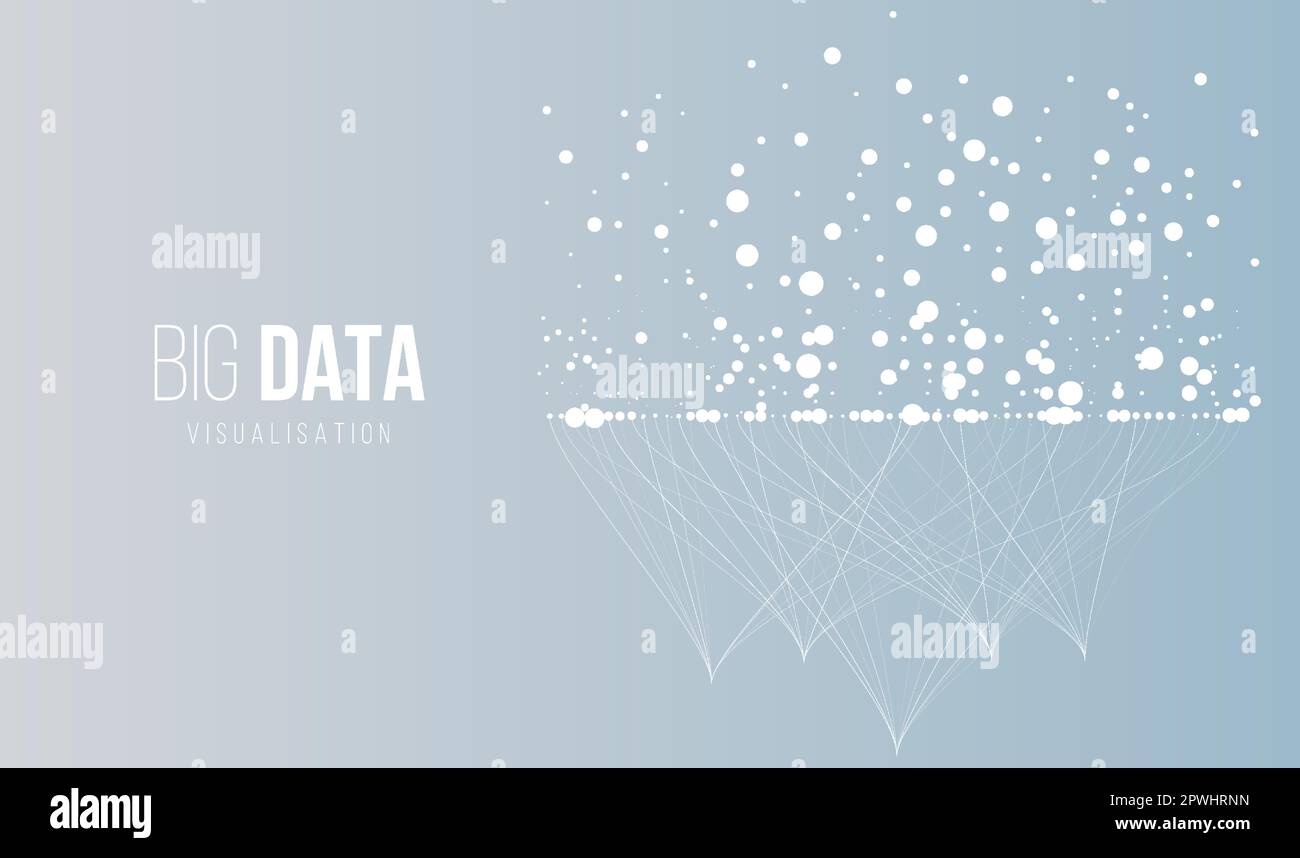 Big data visual information background. Social network concept ...
