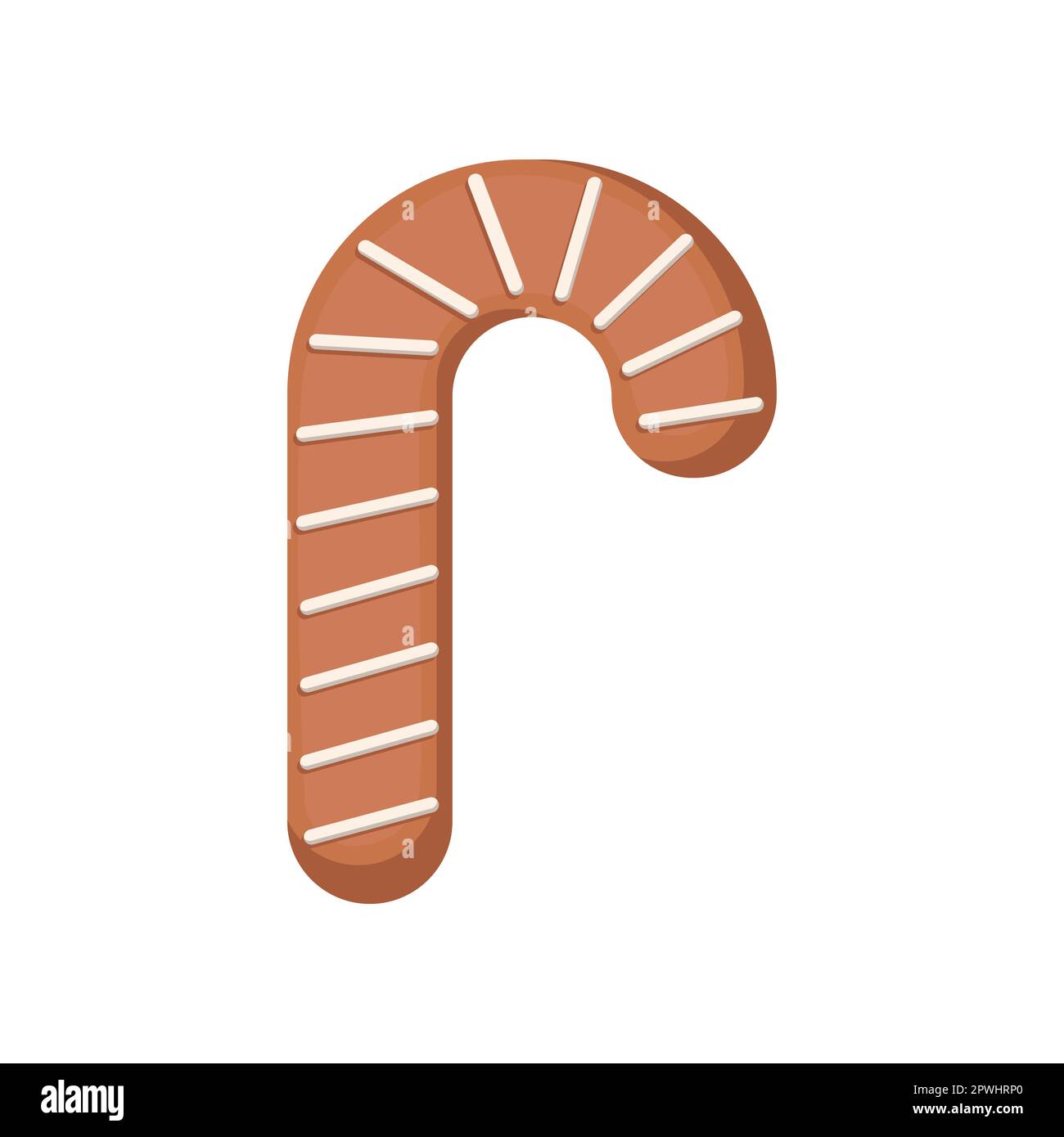 Brown candy cane sugar Stock Vector Images - Alamy