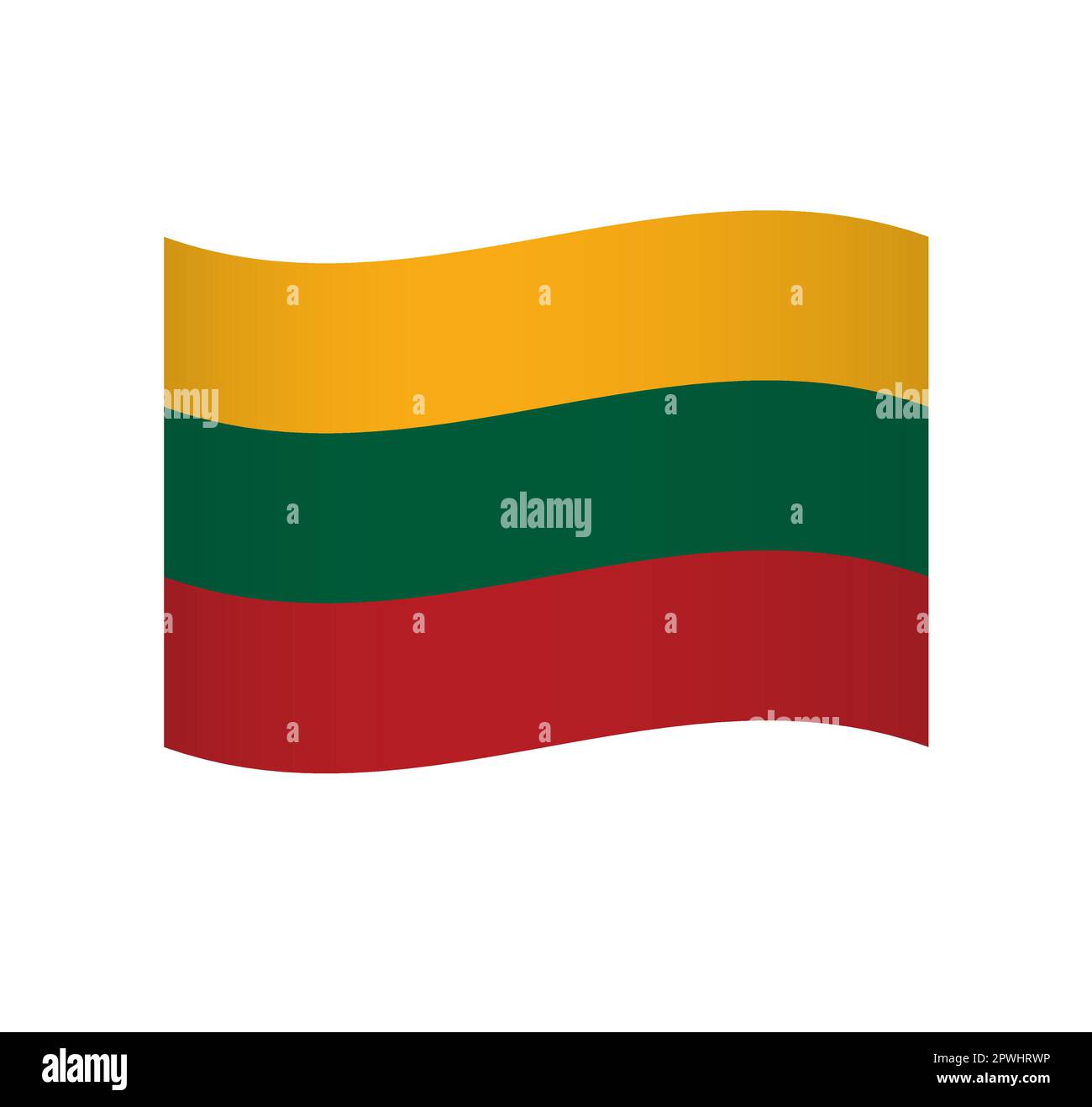 Wavy lithuanian flag Stock Vector Images - Alamy