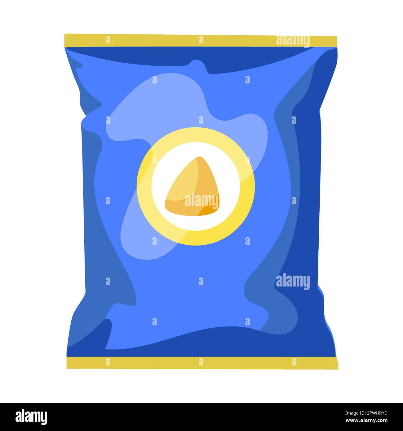 Pack of chips. Snacks and drinks flat vector illustration. Vending ...