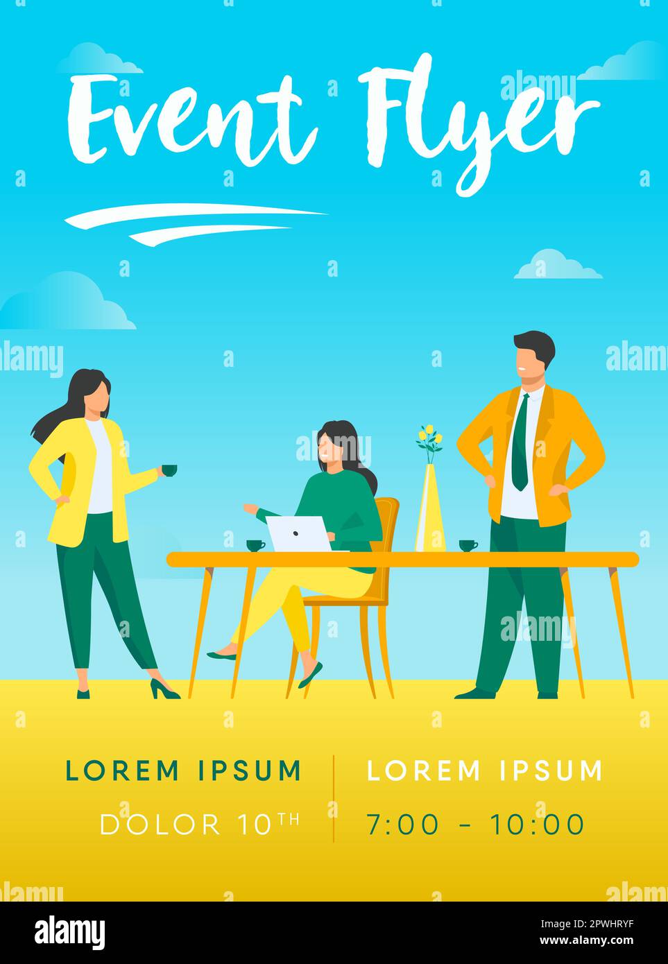 Employees meeting in office kitchen and drinking coffee Stock Vector ...