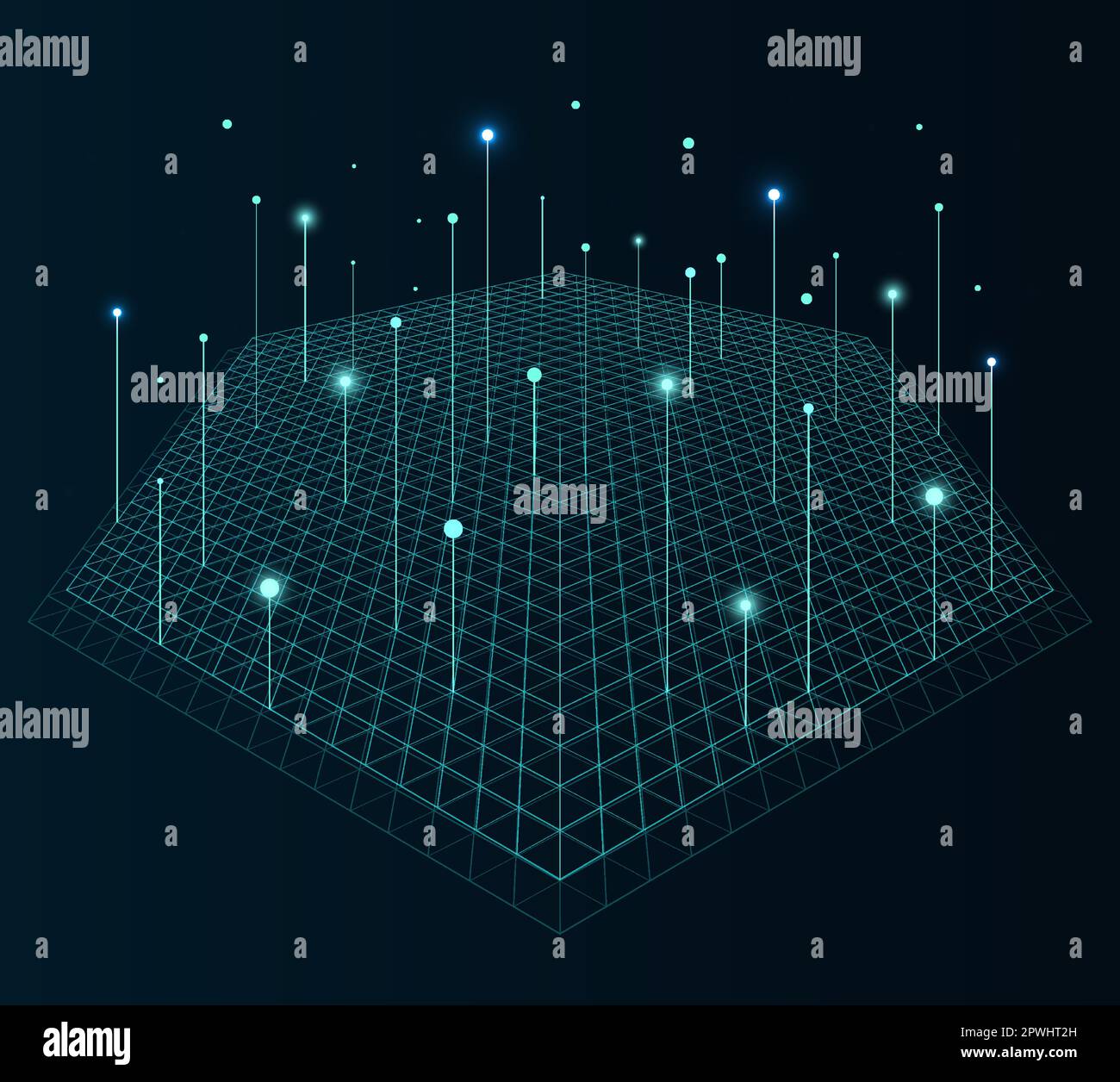 Big data visual information background. Social network concept ...