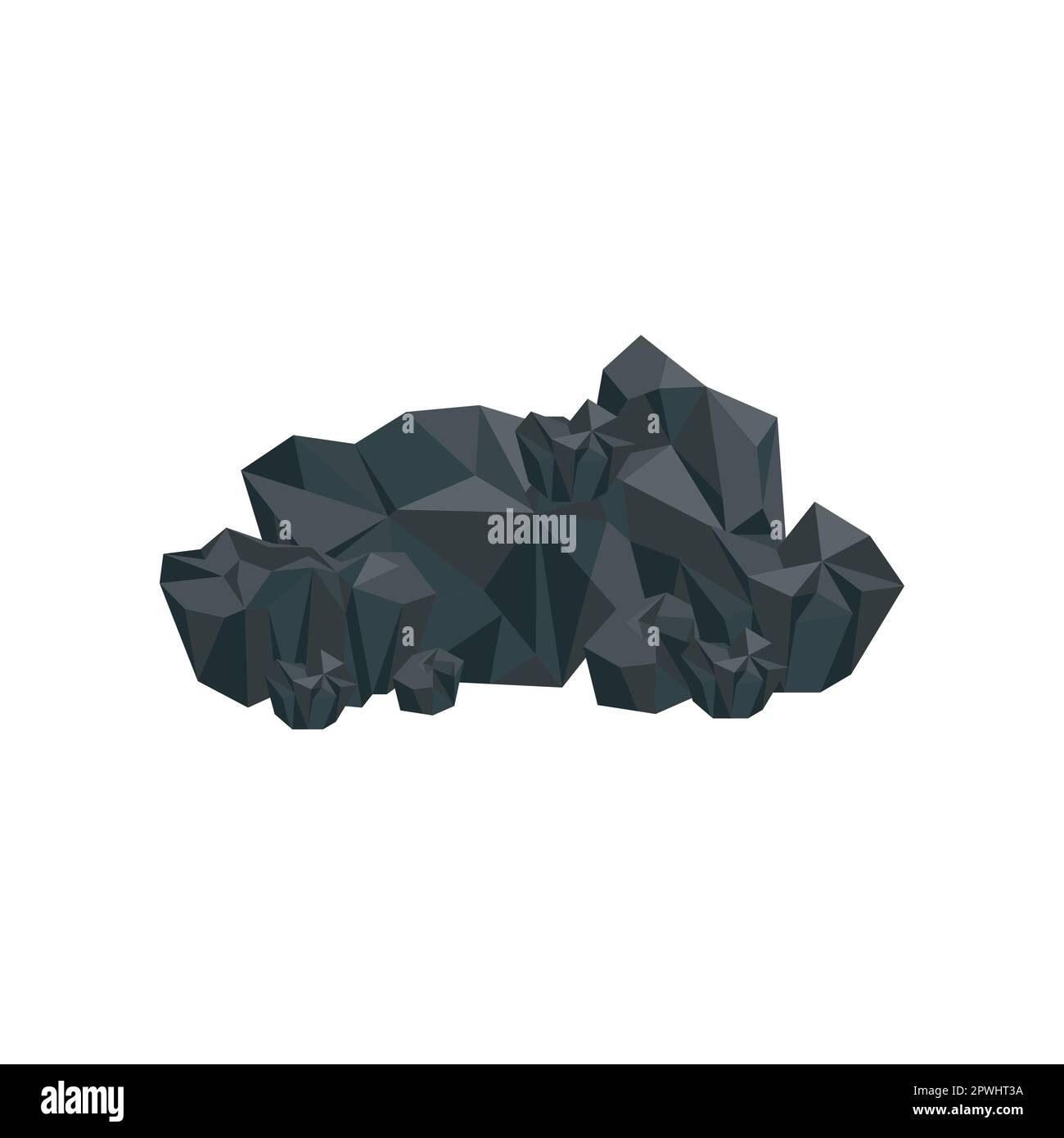 Pile of black coal vector illustration Stock Vector Image & Art - Alamy
