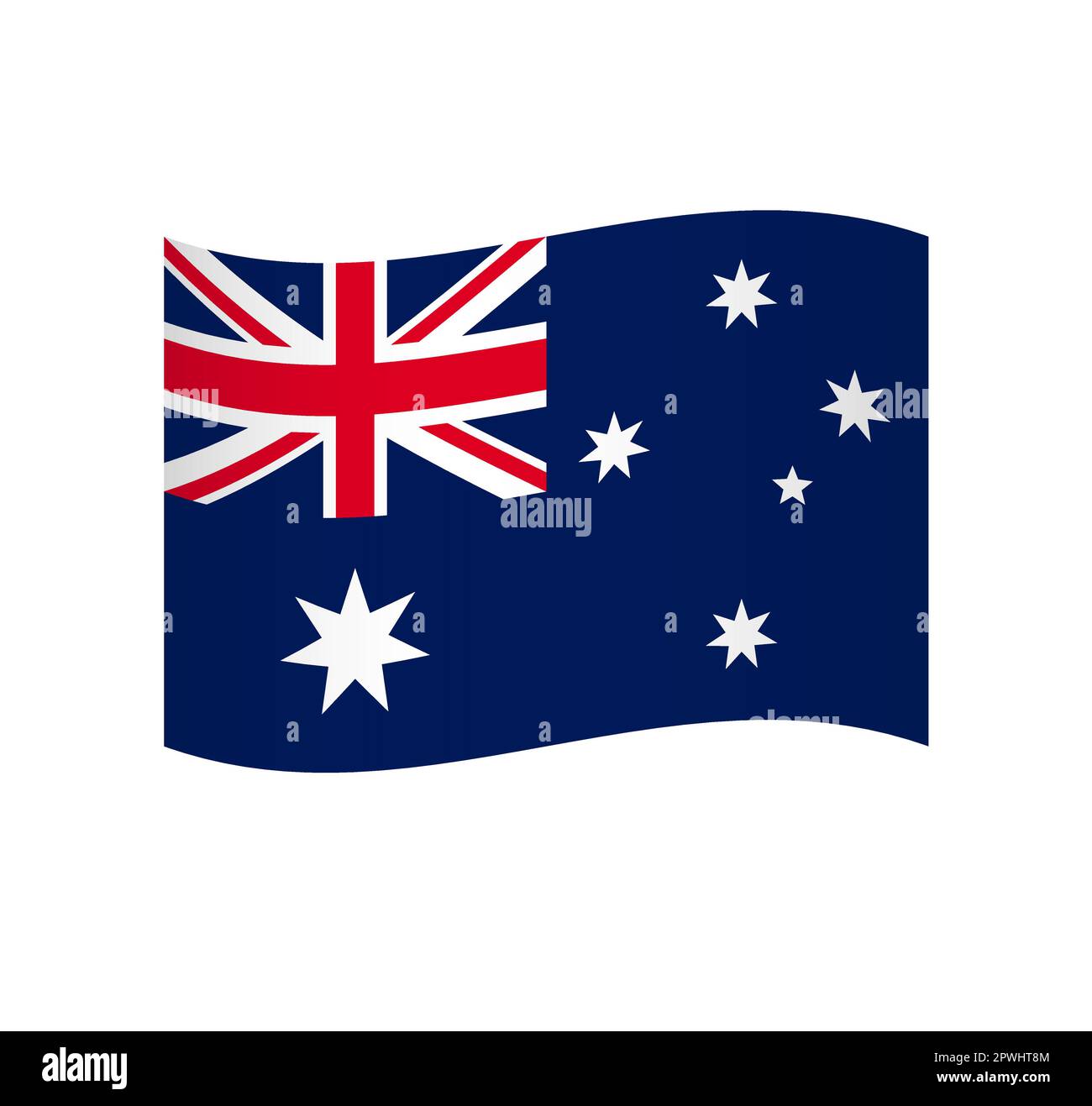 Wavy australian flag Stock Vector Images - Alamy