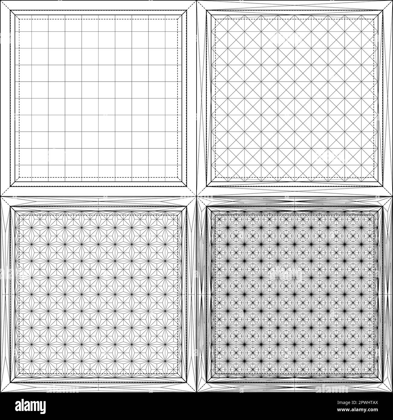 Geometric Square Lines Shape Pattern Texture Vector. Mathematical Concepts, Algebra And Geometry ...