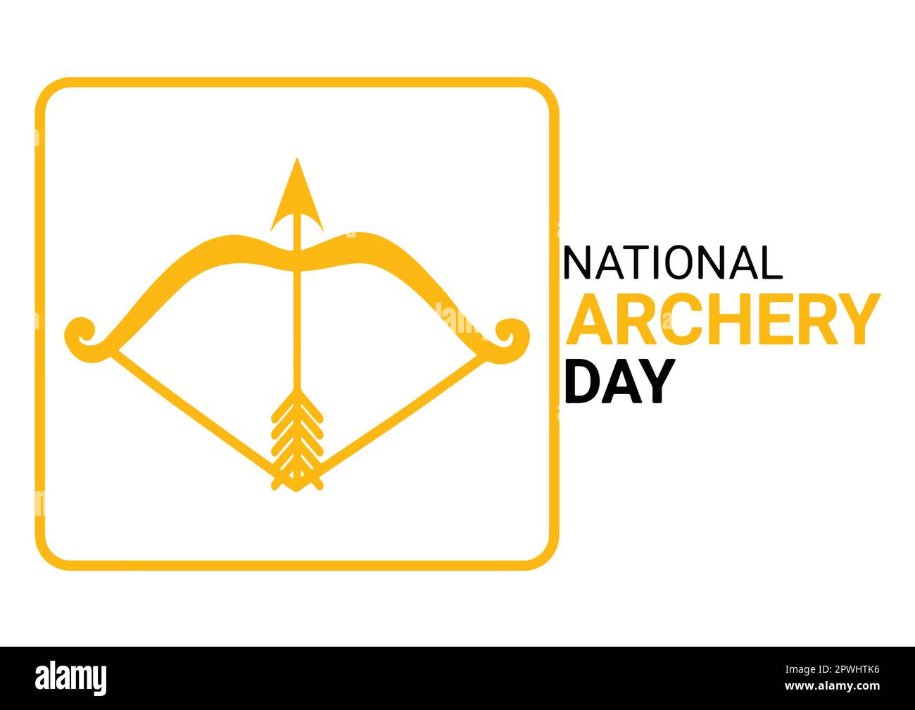 National Archery Day. Template for background, banner, card, poster ...