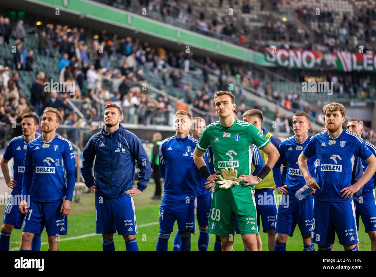 Warsaw, Poland. 28th Apr, 2023. (L-R) Rafal Wolski, Martin Hasek, Adam ...