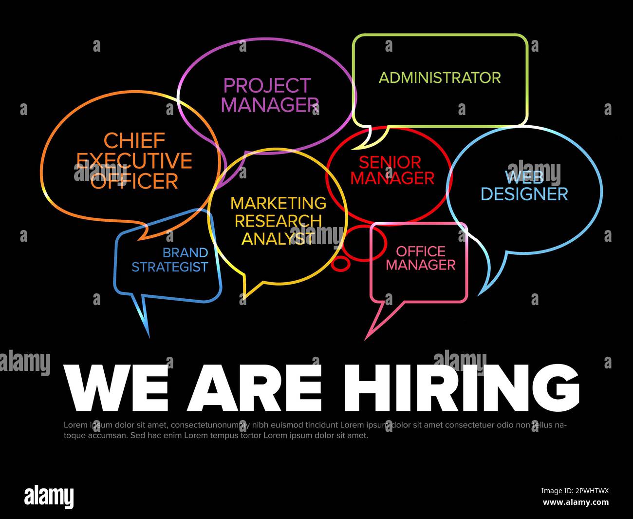 We are hiring minimalistic flyer template - looking for new members of ...