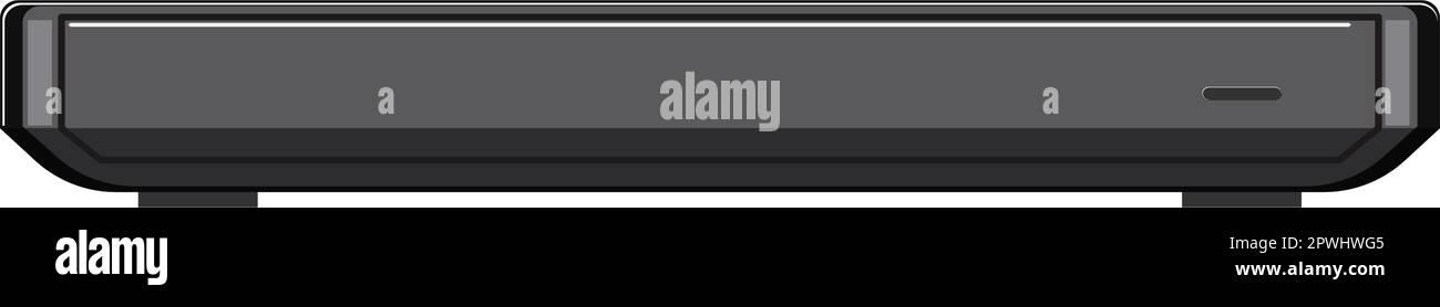 technology dvd drive cartoon. data storage, disc equipment technology ...