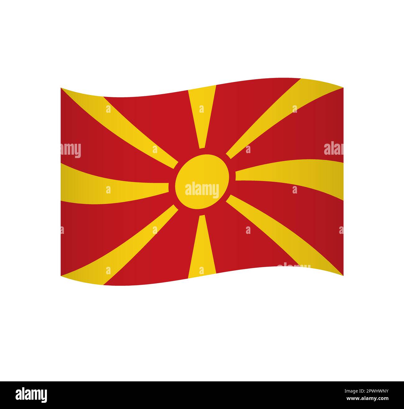 Wavy macedonian flag hi-res stock photography and images - Alamy