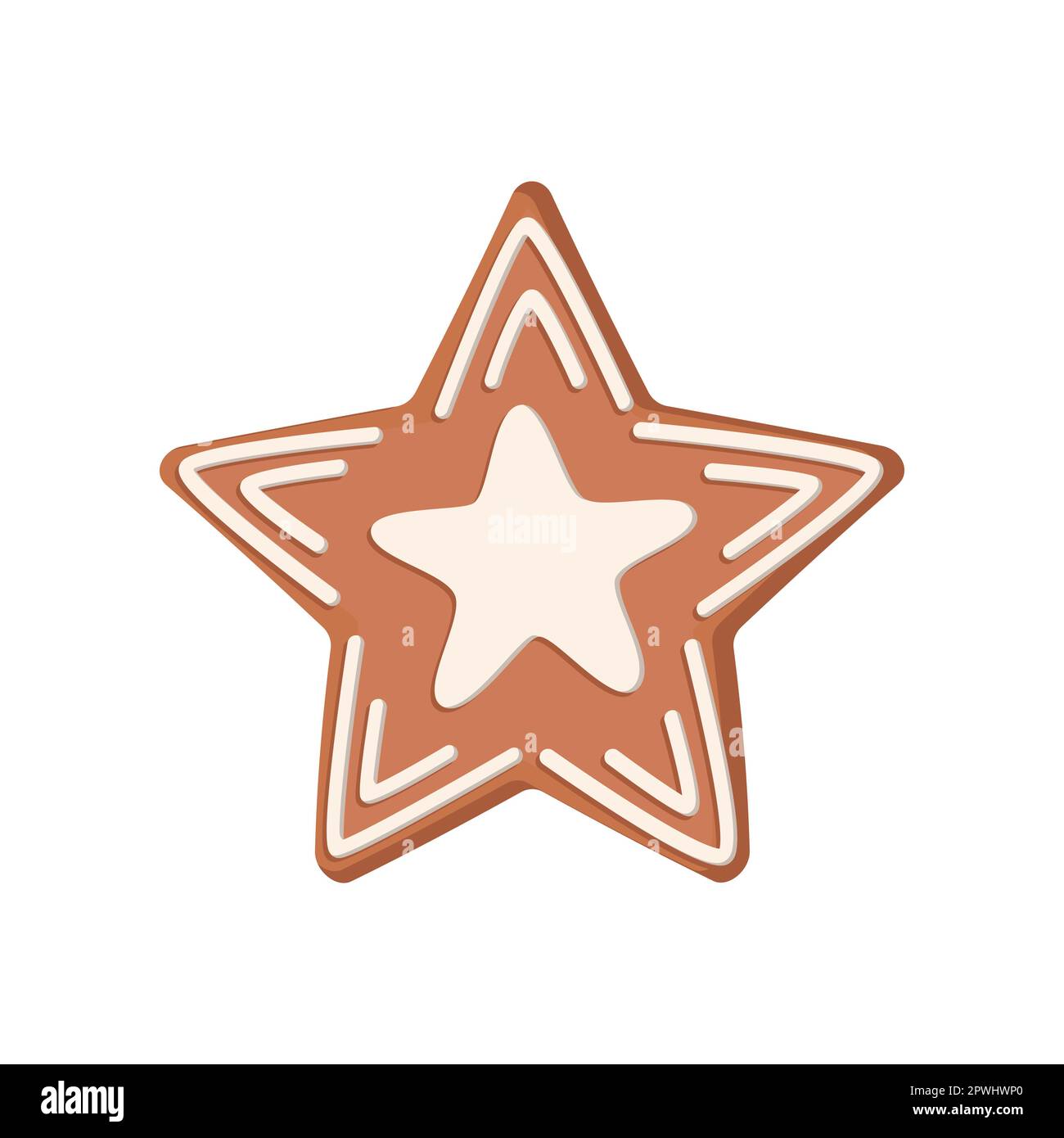 Gingerbread star cookie Stock Vector Image & Art - Alamy