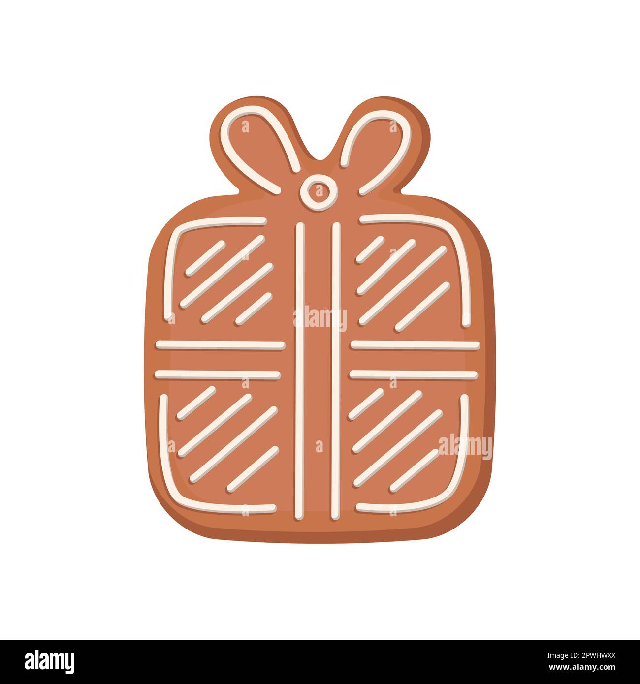 Box christmas homemade gingerbread Stock Vector Images - Alamy