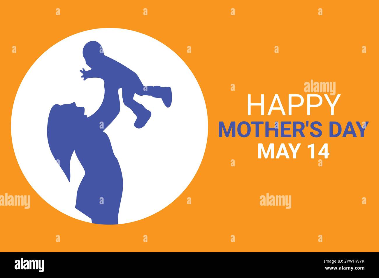 Happy Mother's Day. May 14. Holiday concept. Template for background ...