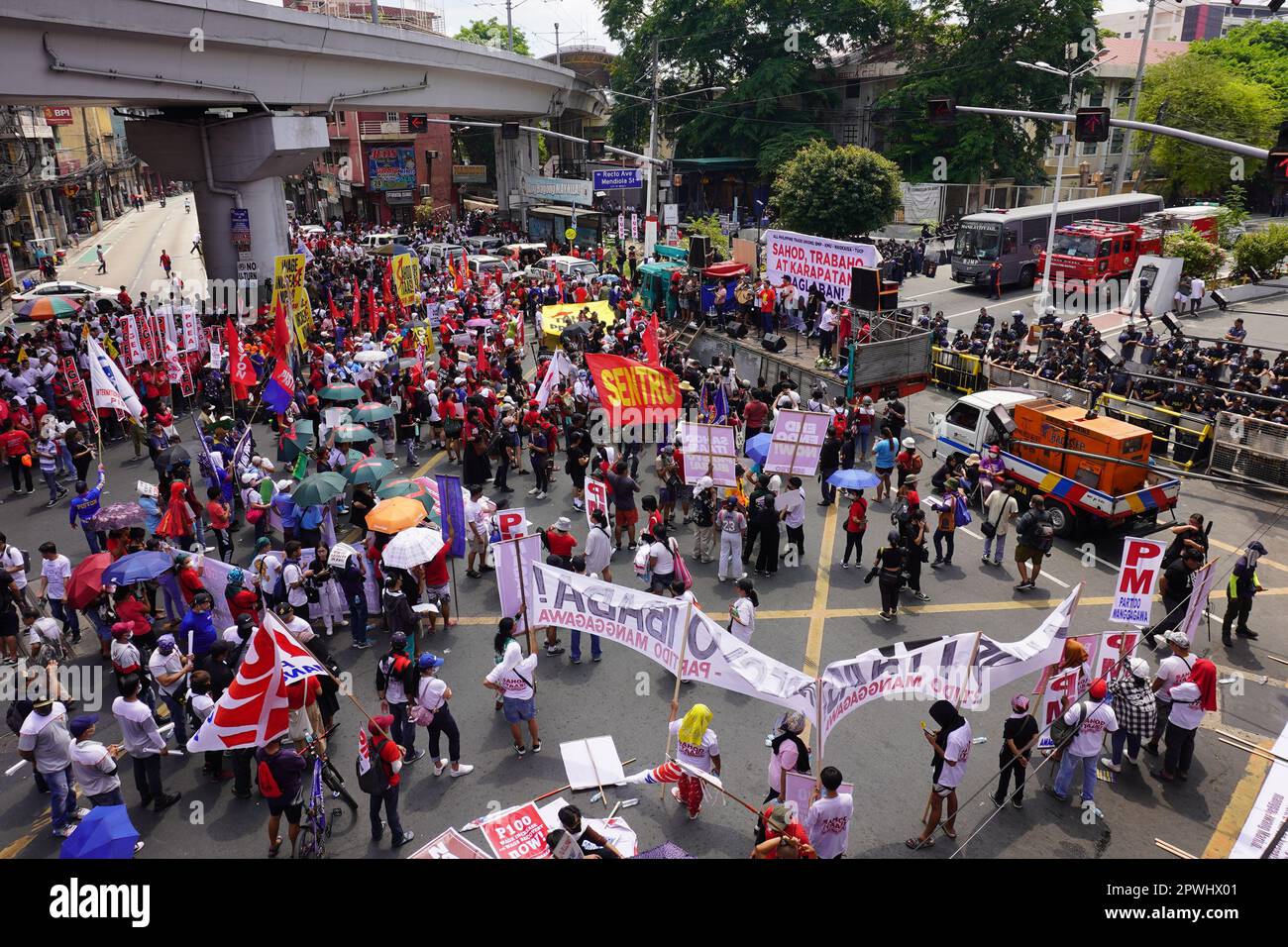 Manila, Philippines. 1st May, 2023. Various Filipino labor groups and ...