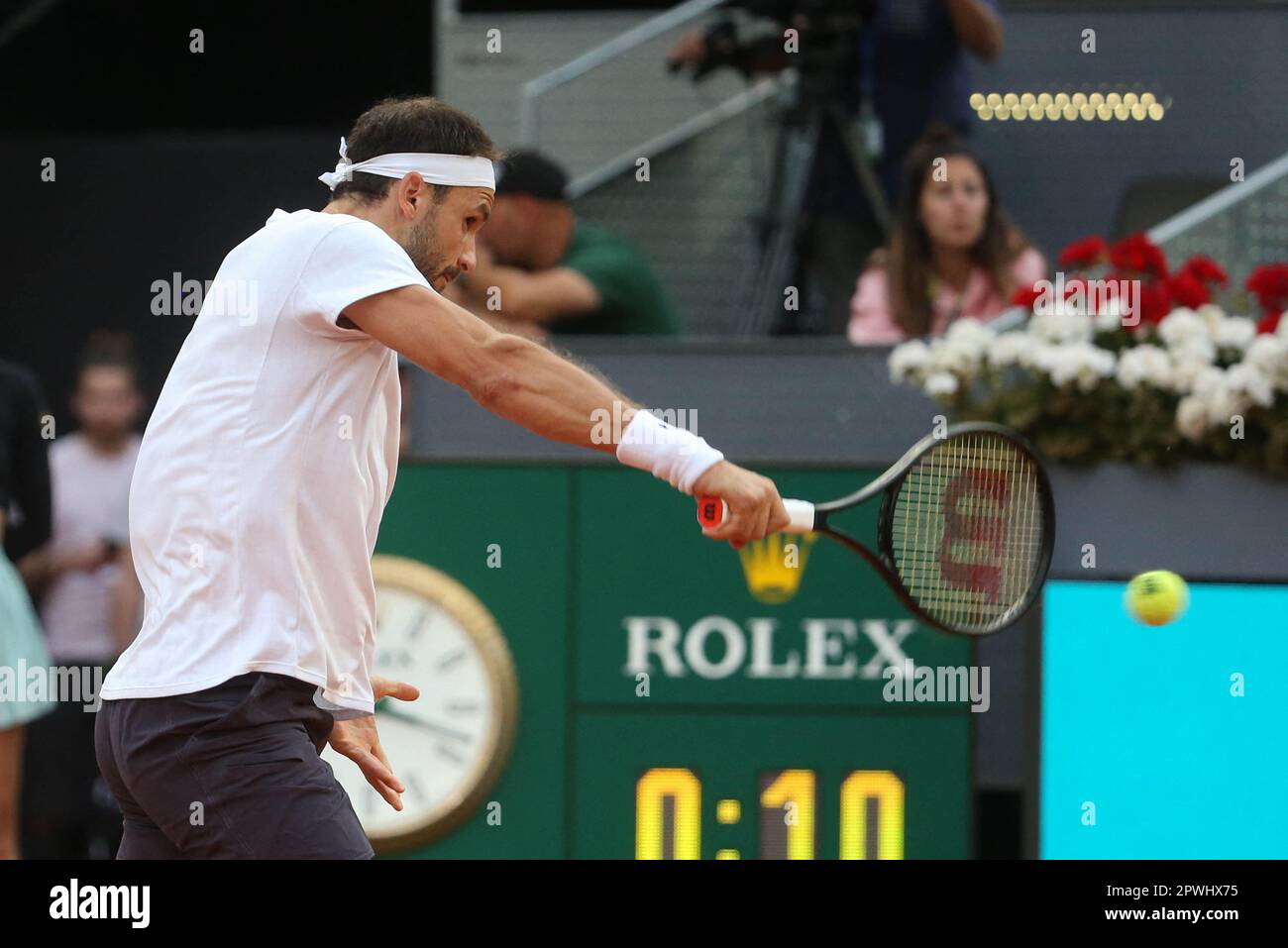 Madrid, Spain. 30th Apr, 2023. Igor Dimitrov of Bulgaria during the ...