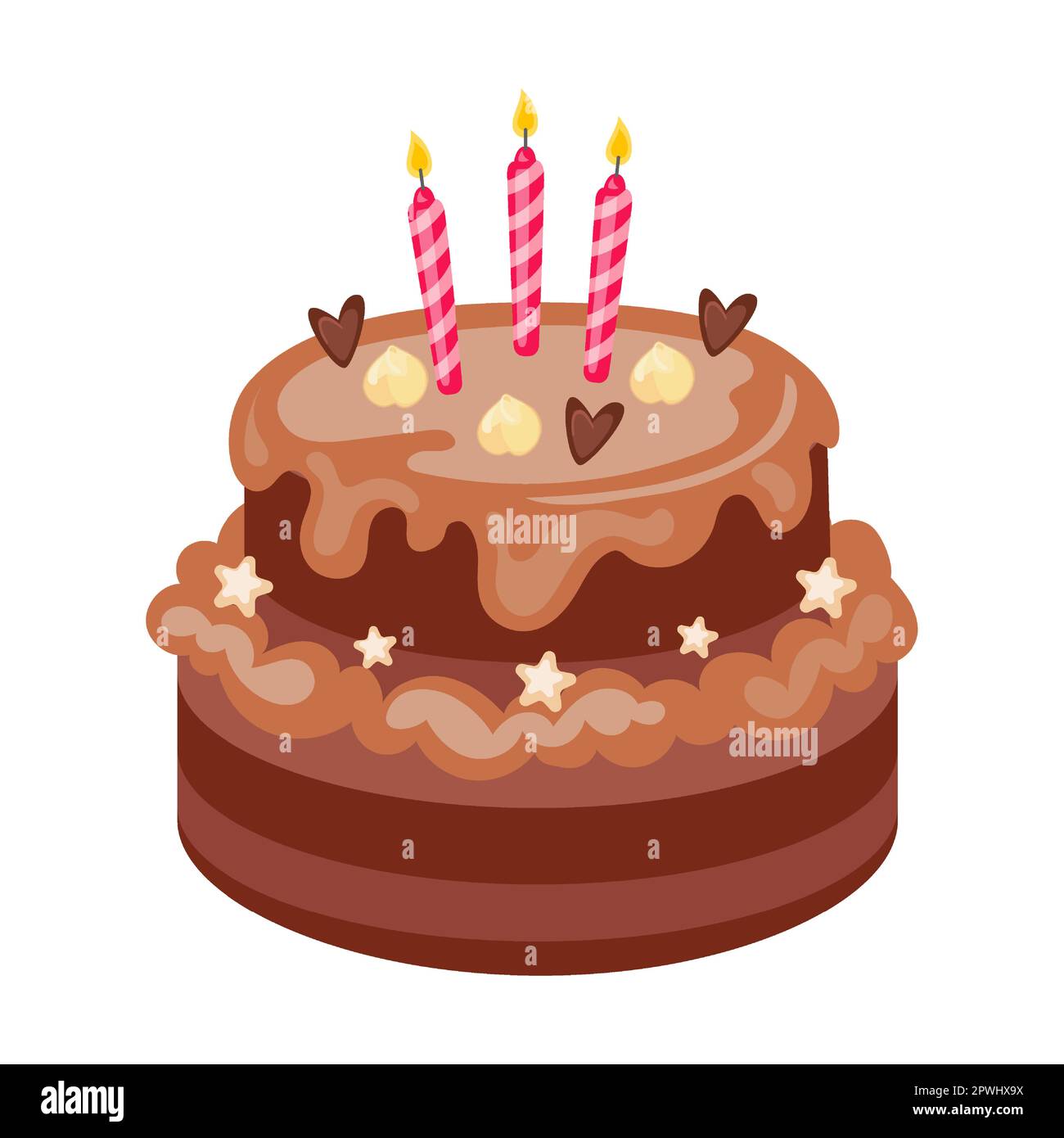 Chocolate Cake Cartoon