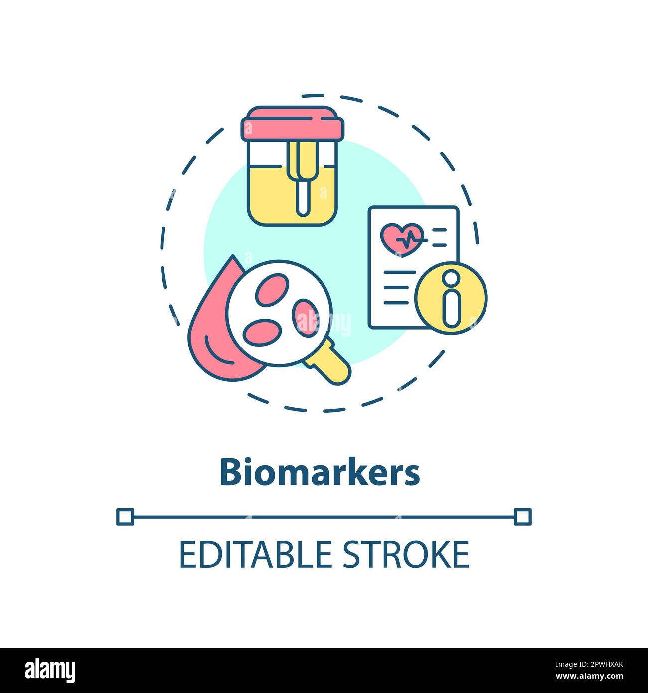 Biomarkers concept icon Stock Vector Image & Art - Alamy