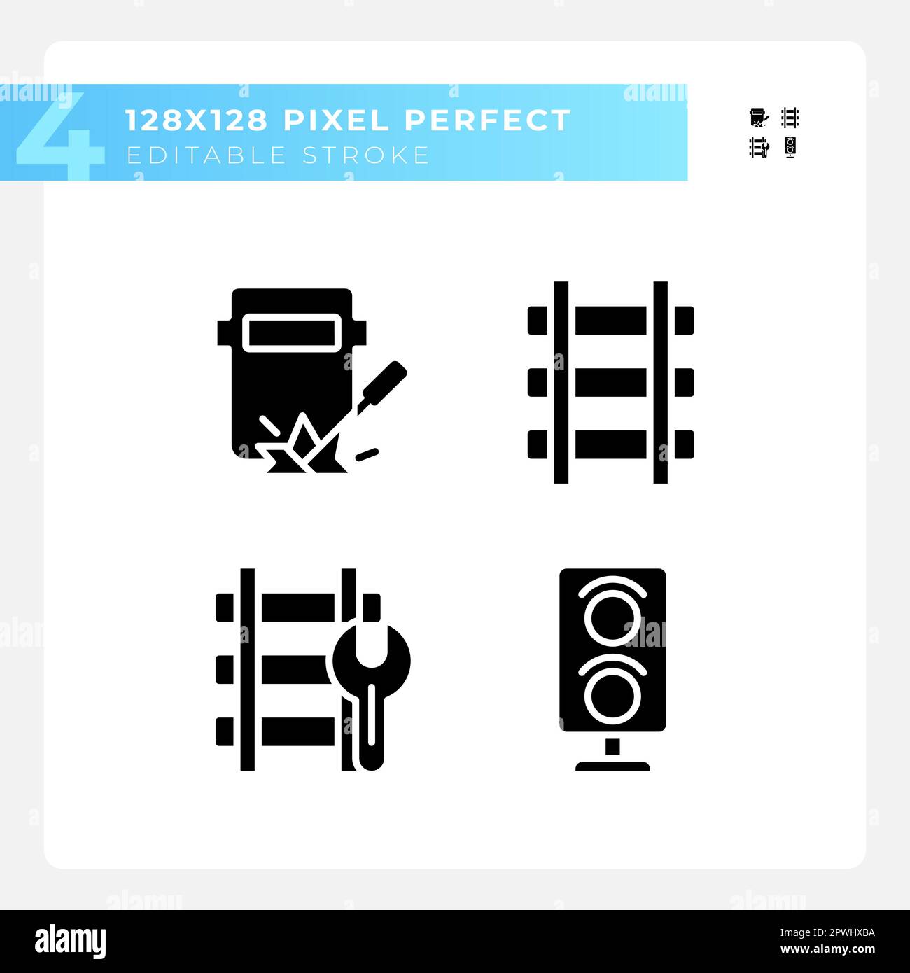 Rail track repair machine Stock Vector Images - Alamy