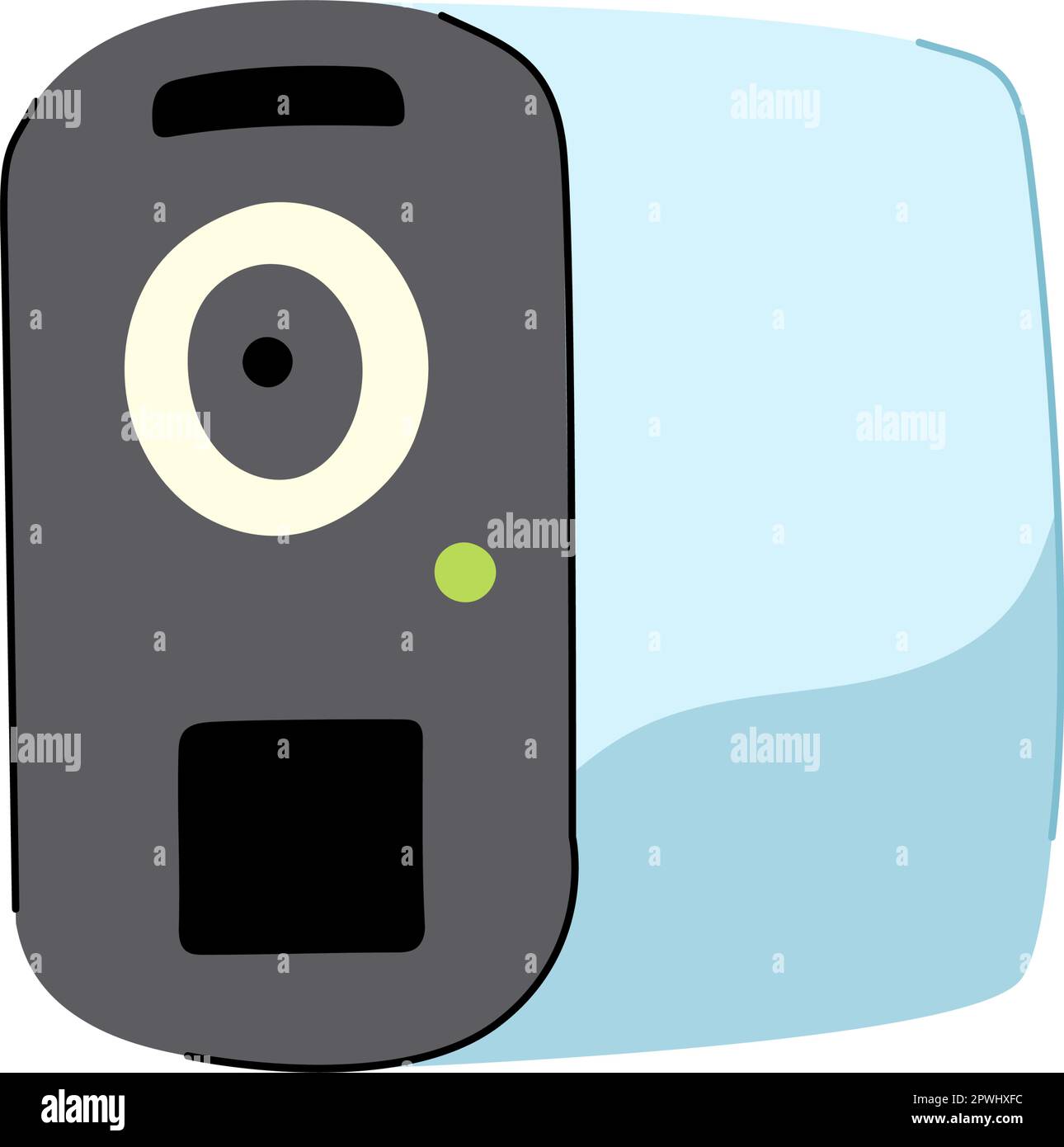 surveillance security camera cartoon. private cctv, video safety ...