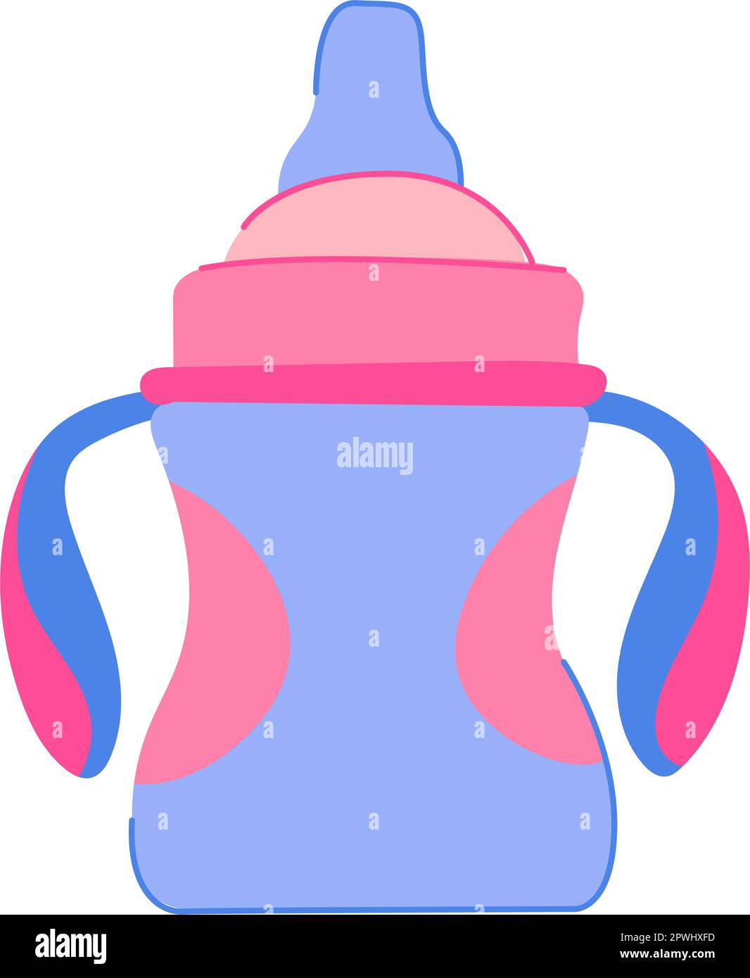 baby sippy cup cartoon. toddler bottle, kid water baby sippy cup sign ...