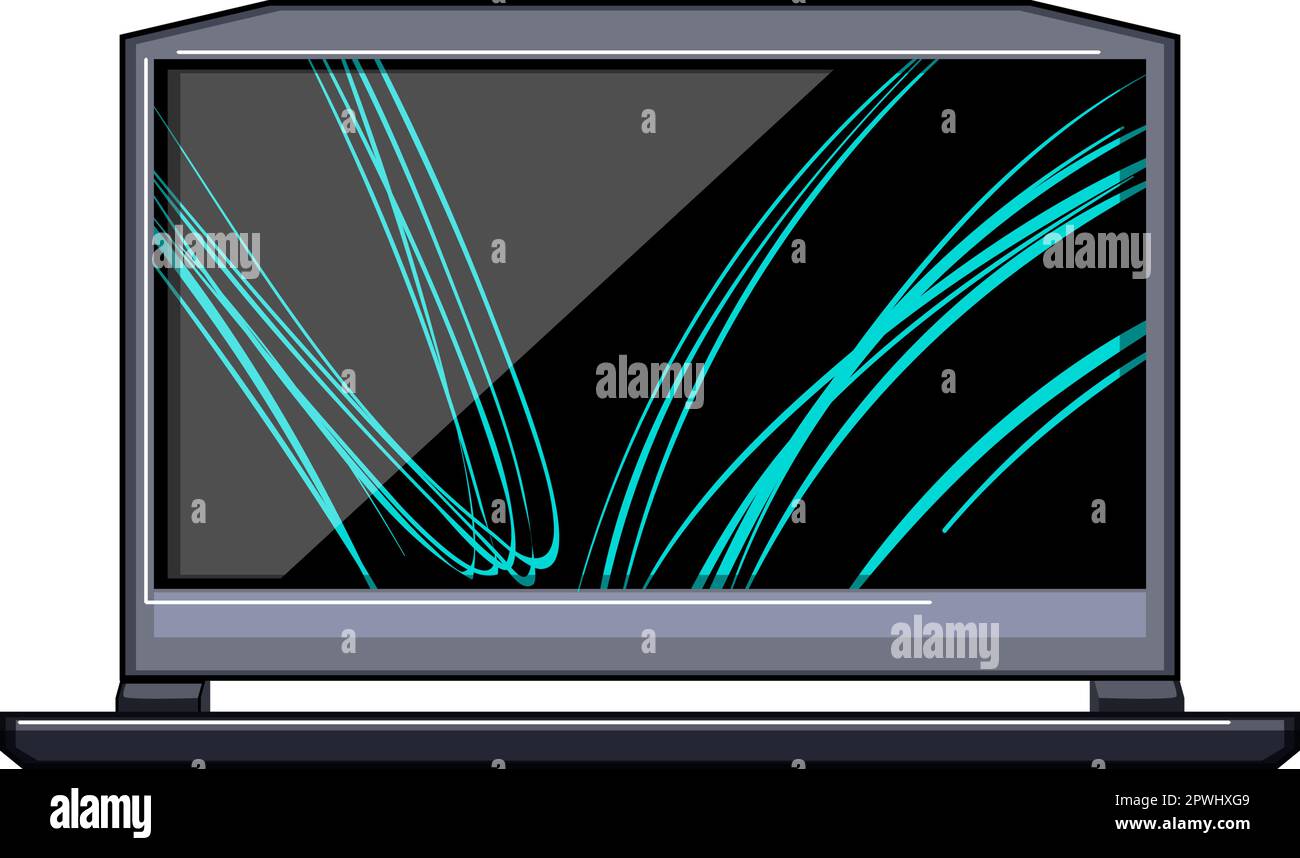 game laptop gaming cartoon. computer pc, online screen game laptop ...