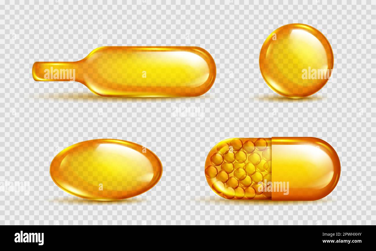 3d isolated oil vitamin d, q10 pill gelatin capsule icon isolated on ...
