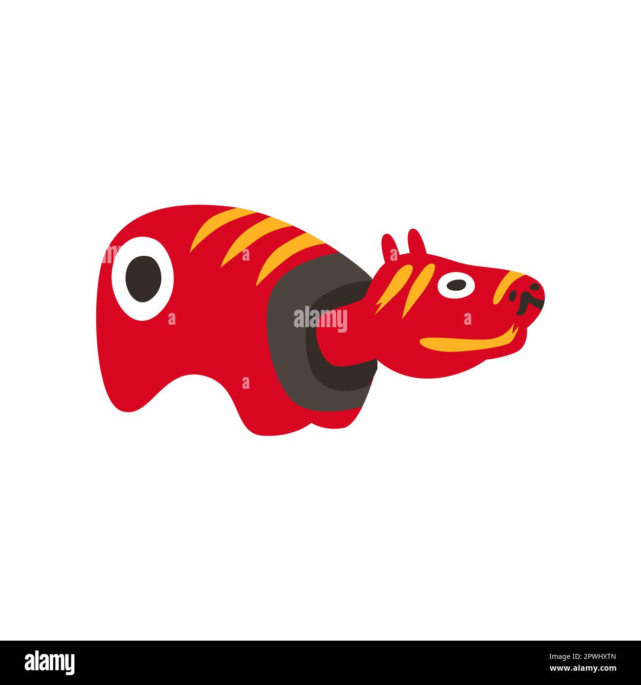 Japanese national akabeko toy vector illustration Stock Vector Image ...