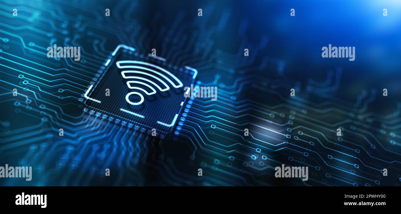 Wireless internet connection communication mobile technology concept ...