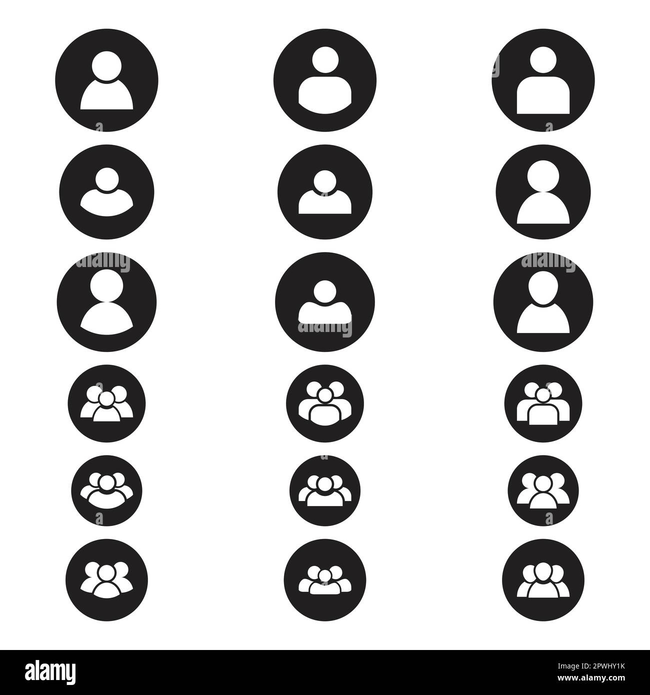 User Icon set Stock Vector Image & Art - Alamy