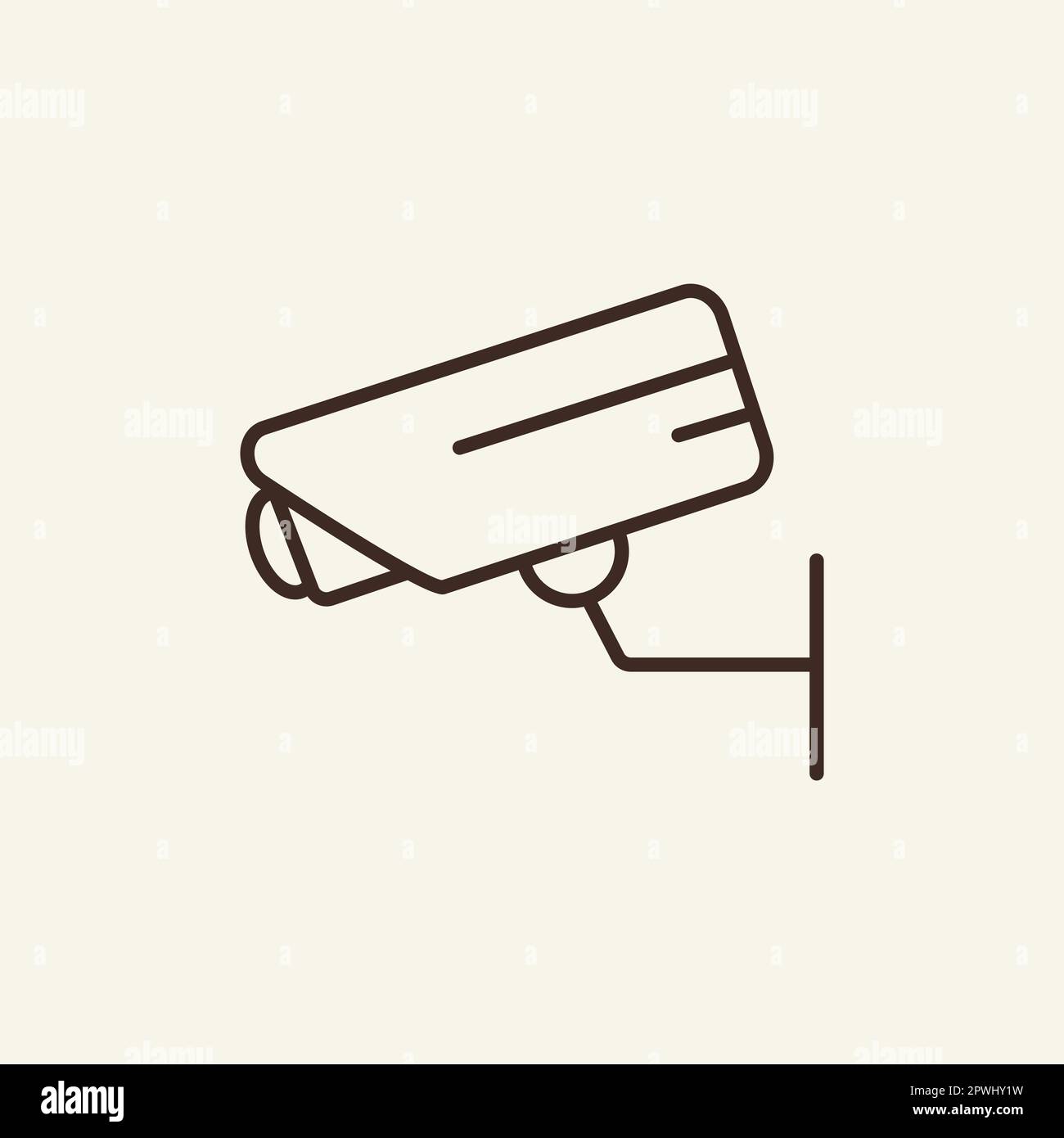 Security camera on side Stock Vector Images - Alamy