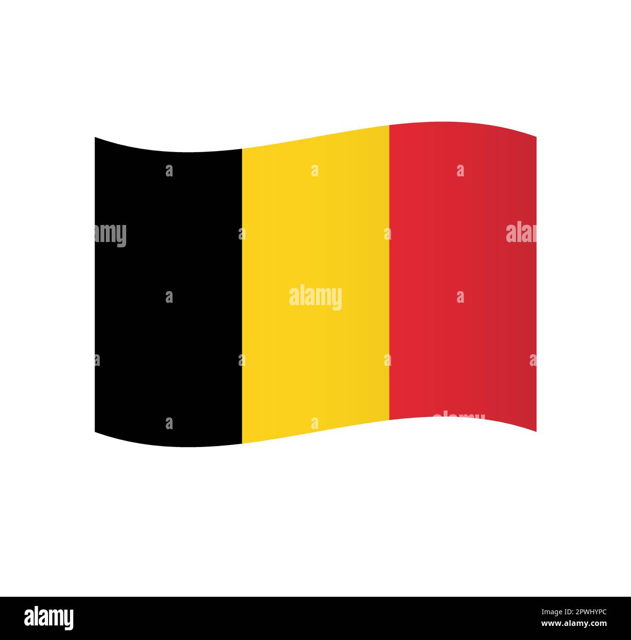 Wavy belgian flag Stock Vector Images - Alamy