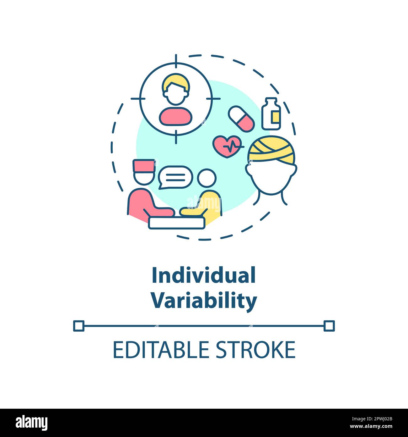 Individual variability concept icon Stock Vector Image & Art - Alamy