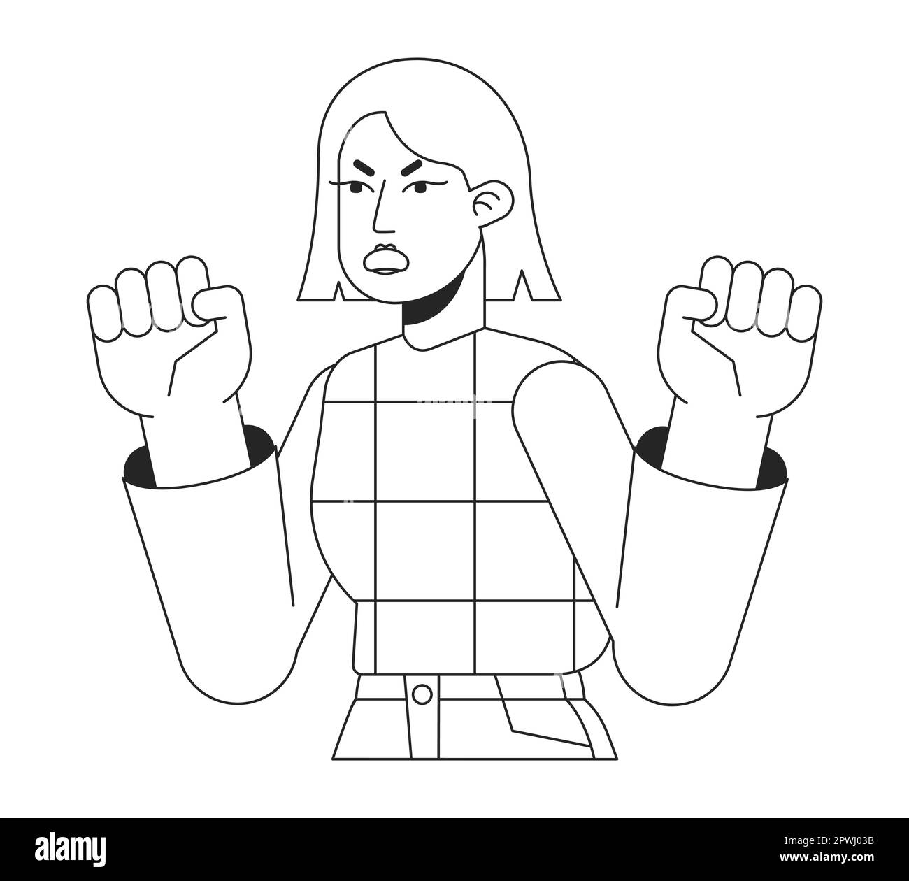 The lady of rage Stock Vector Images - Alamy