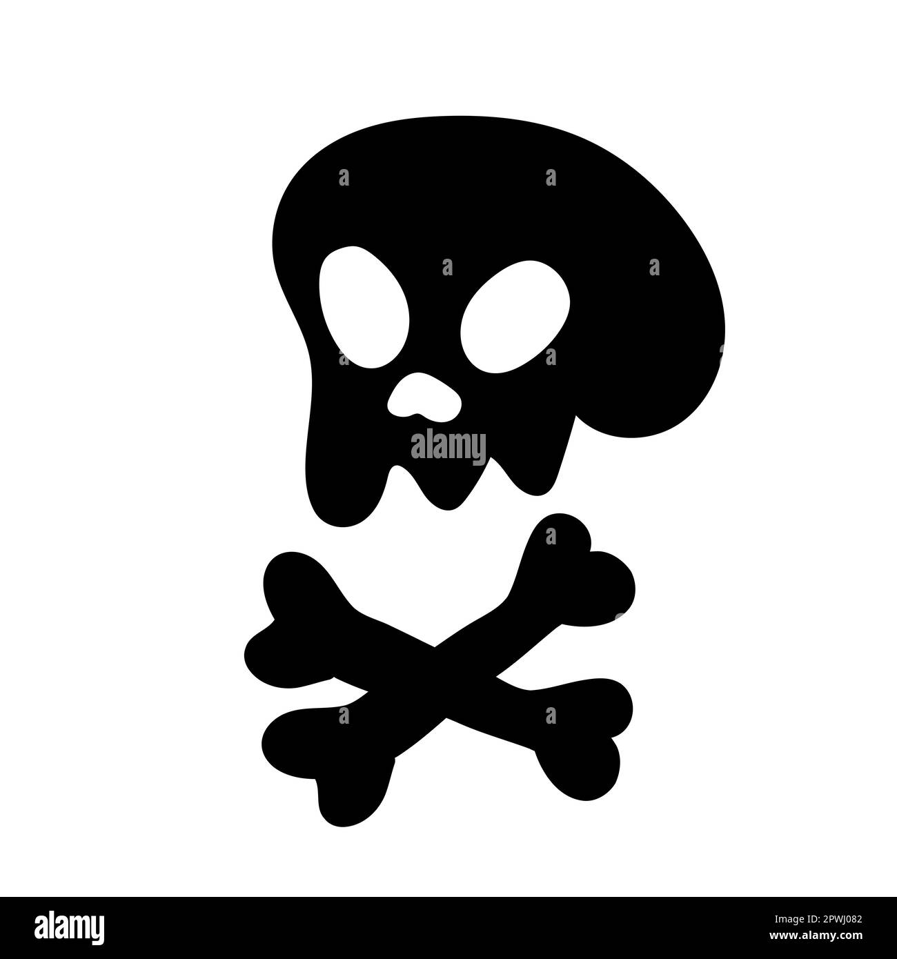 Scull vector icon set. Skeleton illustration symbol collection ...