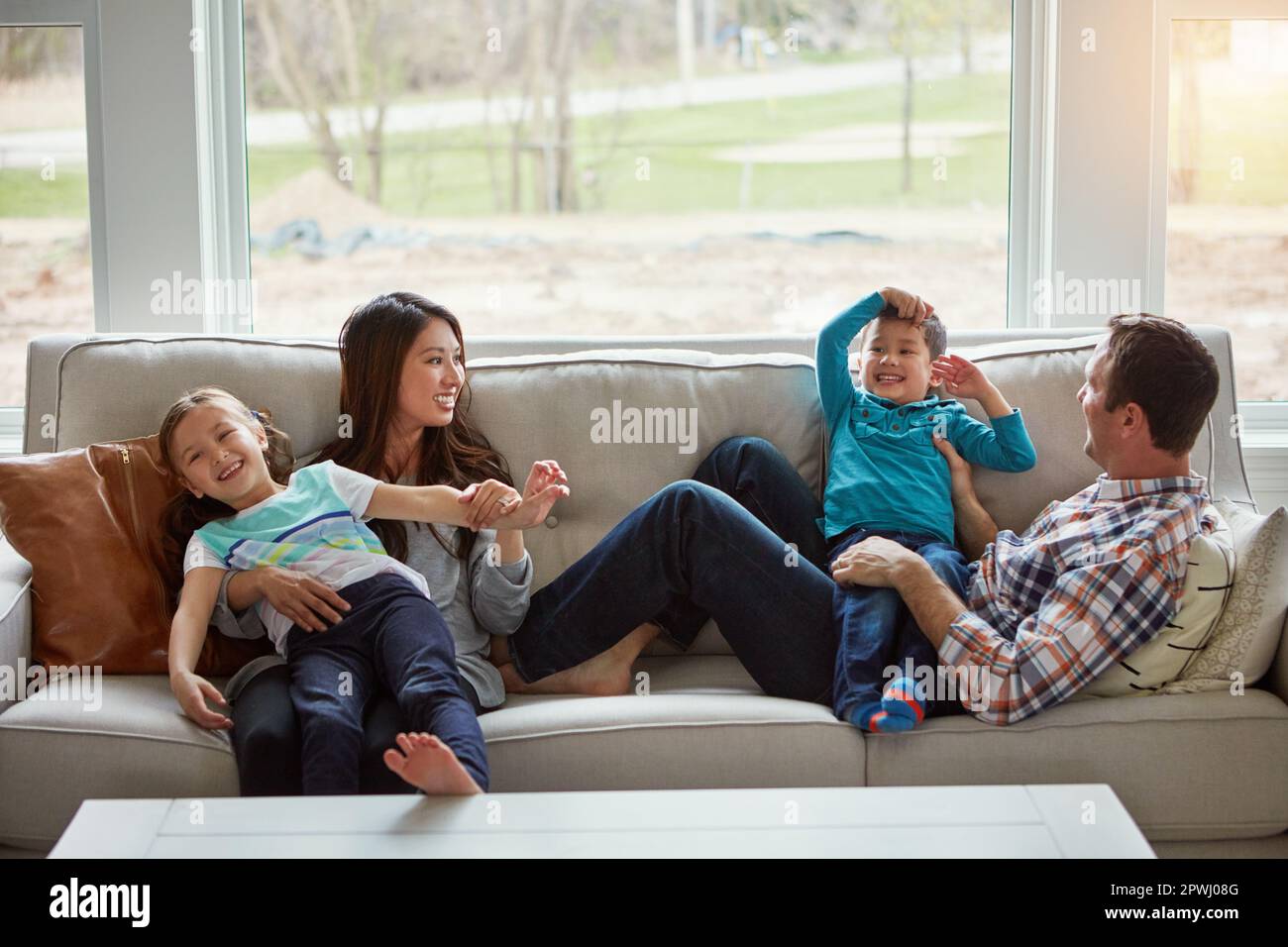 Lazy son sofa hi-res stock photography and images - Alamy