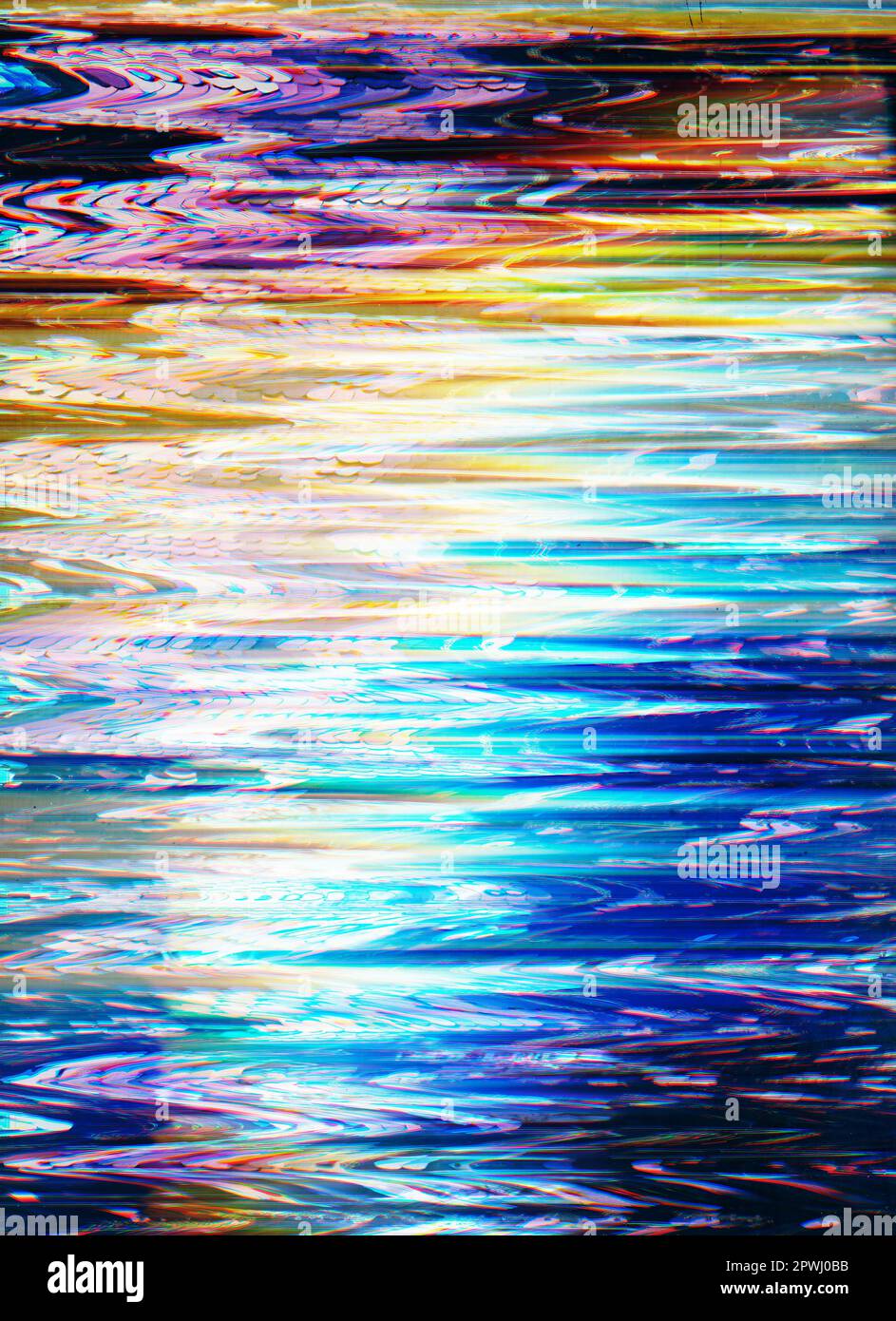 color noise glitch art background glow artifacts Stock Photo - Alamy